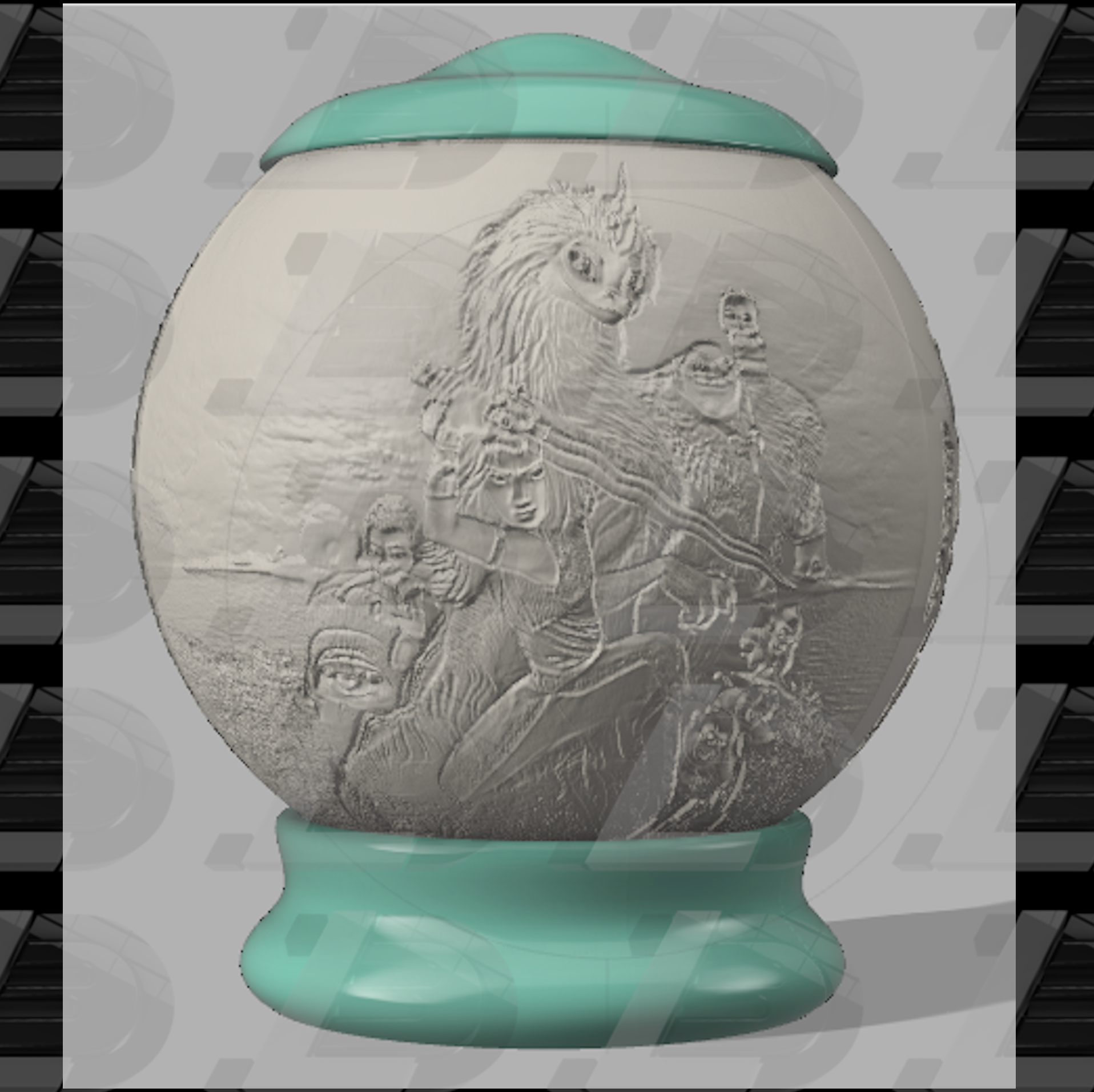 STL file Raya and the last dragon night light lithophane 🐉・3D print ...