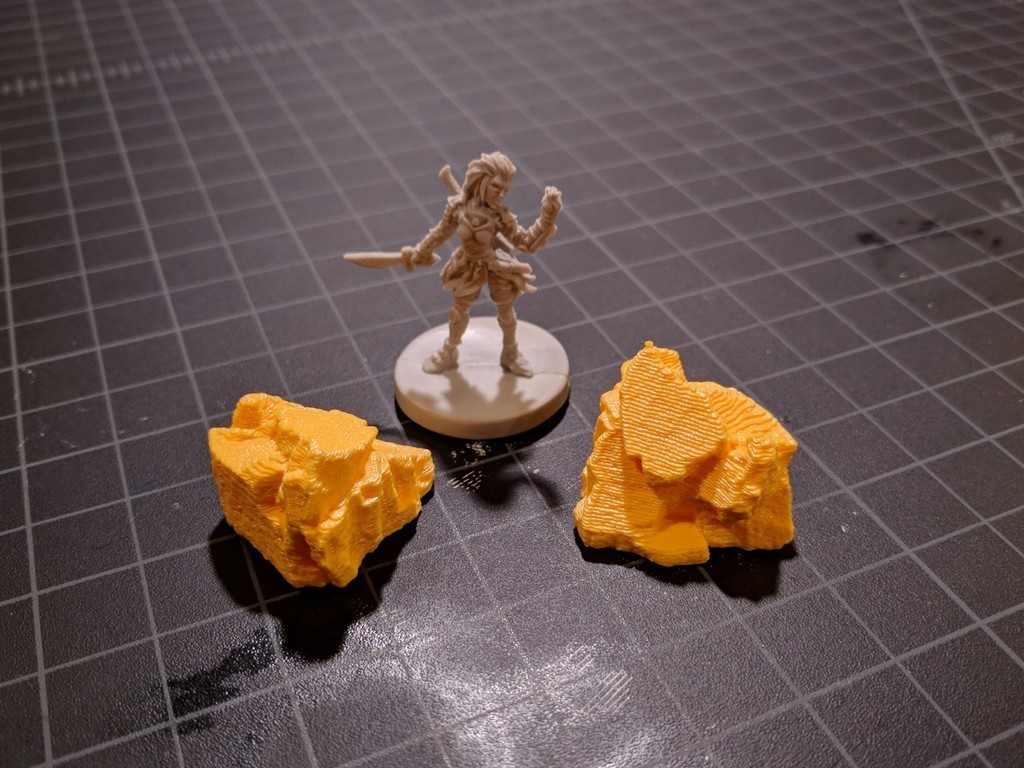 Free STL file Boulders for Gloomhaven - Sculpted (1, 2, 3 Hex) 🪨・3D ...