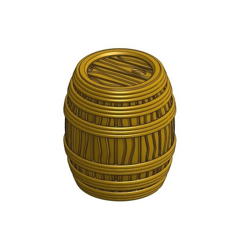 Download free 3D printing designs Wooden Rope Barrel for Gloomhaven ・ Cults