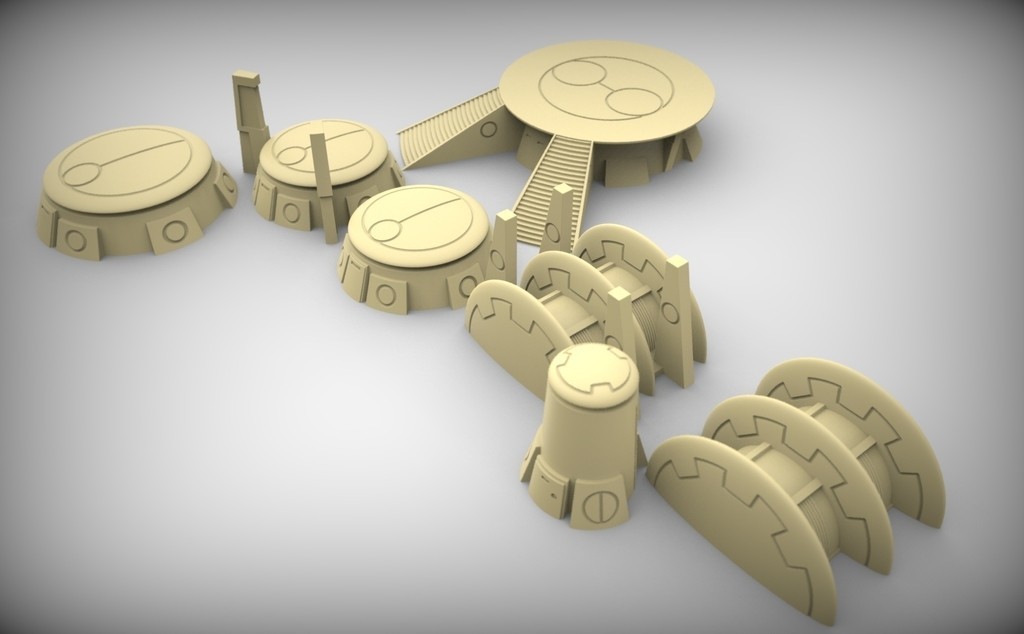 Free STL file alien sector terrain 👽・3D printing design to download・Cults