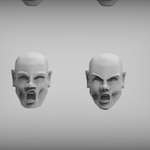 Download free 3D print files Heroic scale heads for wargaming ...