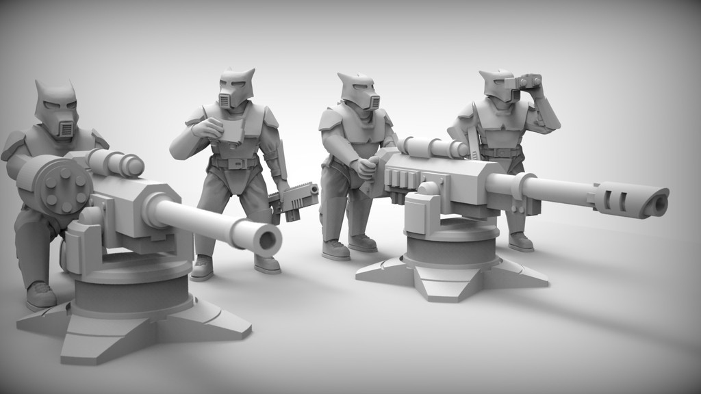 Free STL file HEAVY WEAPONS - GUARD DOGS 28mm (RESIN) 🔫・Design to ...