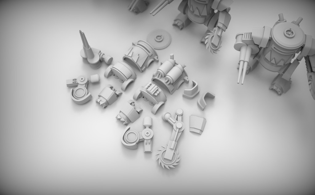 Free STL file Orc mech・3D printer design to download・Cults