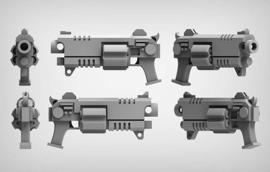 Free STL file Bolt Revolver 1-1 🔩・Design to download and 3D print・Cults