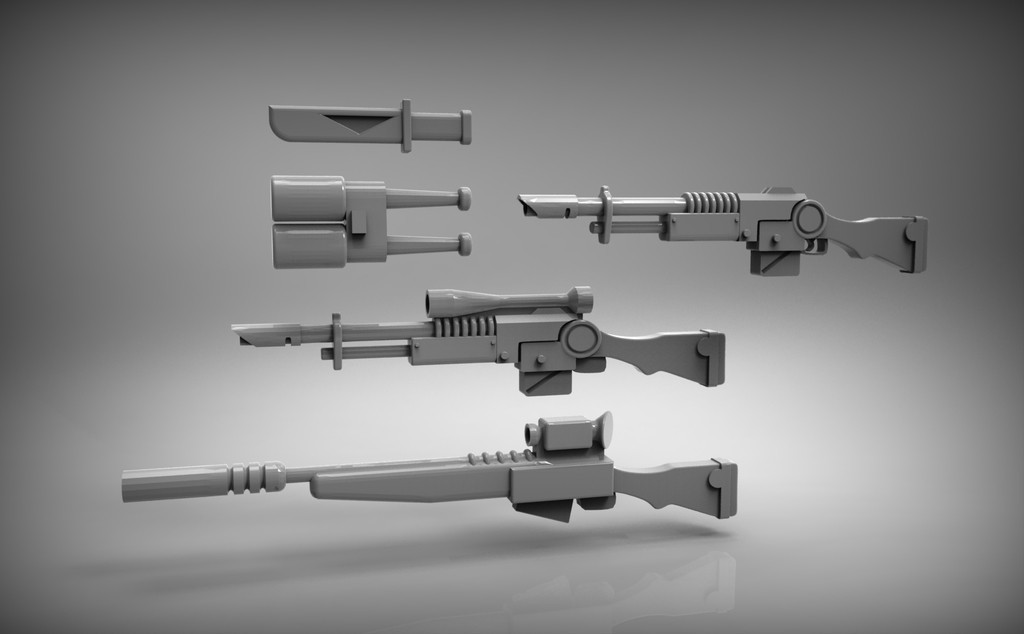 Free STL file Lasgun, snipers, gear・3D printer design to download・Cults