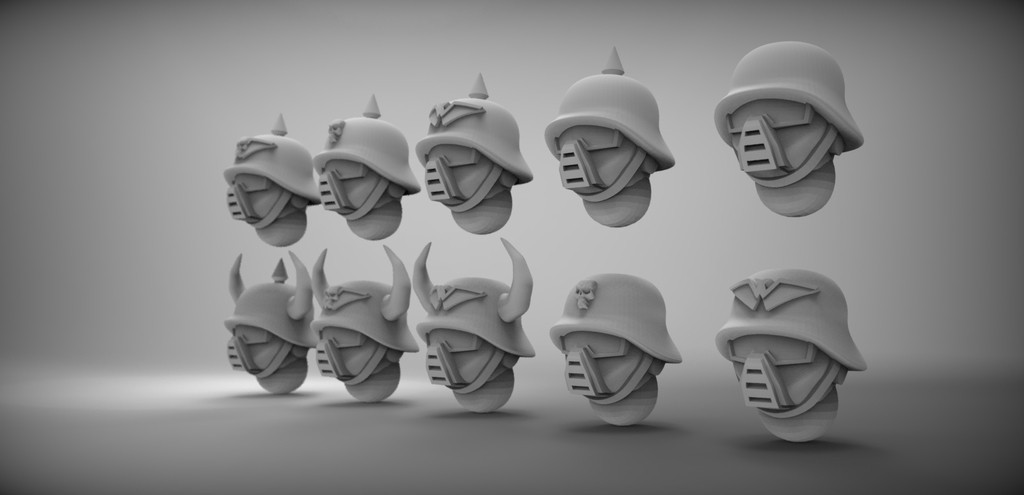 Free STL file imperial head collection 1 💂・Template to download and 3D ...