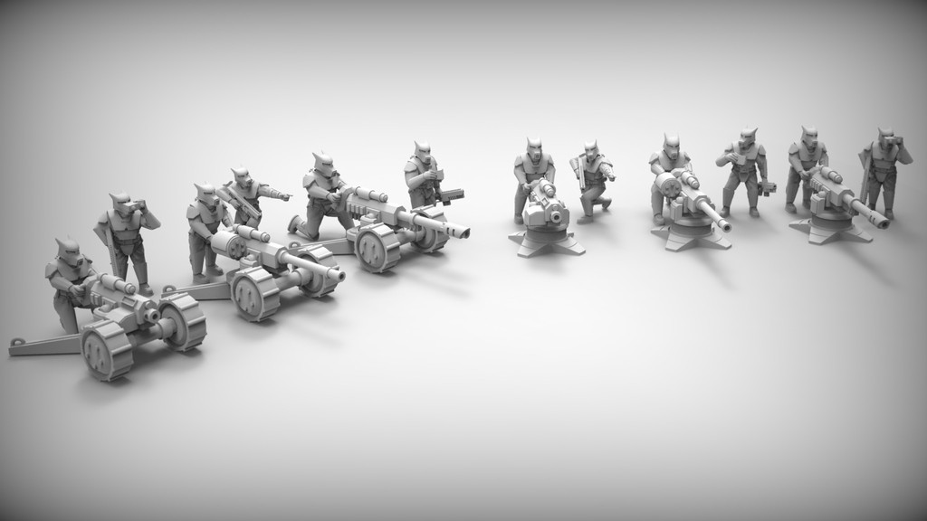 Free STL file HEAVY WEAPONS - GUARD DOGS 28mm (RESIN) 🔫・Design to ...