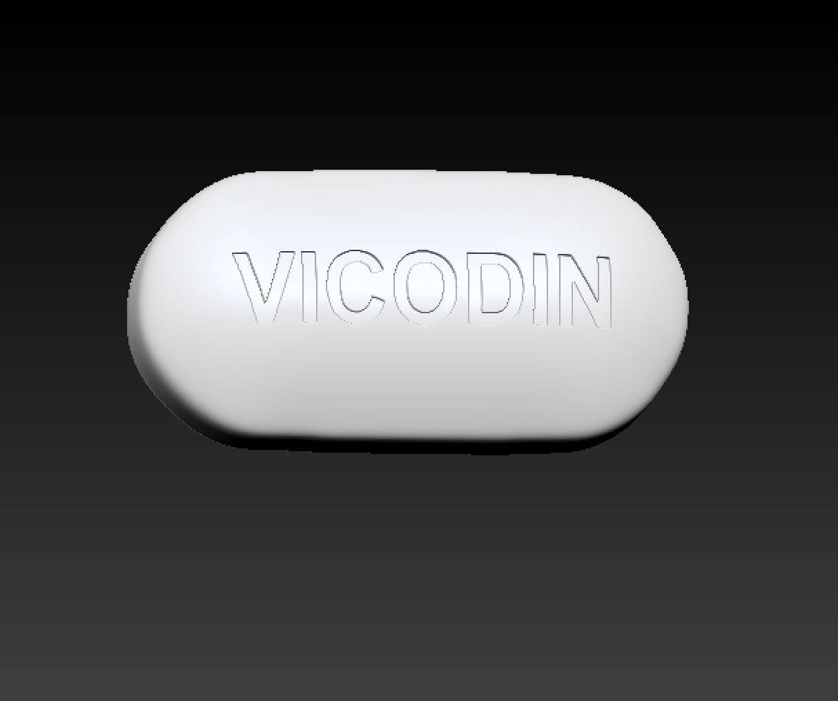 STL file Vicodin Pill 💊・3D printing idea to download・Cults