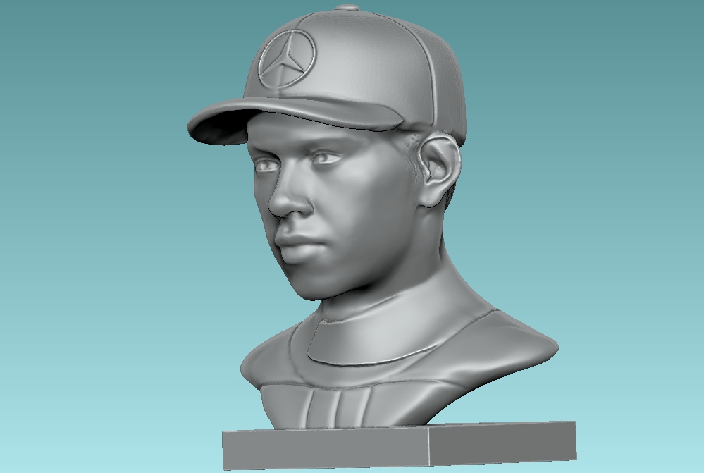 STL file Lewis Hamilton 🚗・3D print design to download・Cults
