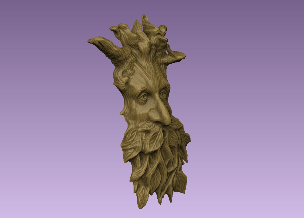 STL file Tree Man Garden Wall Plaque GreenMan Ornament Sculpture 🌳 ...