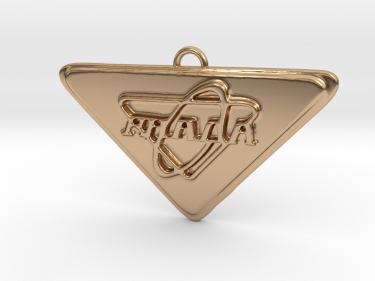 STL file Prada logo keyring・Template to download and 3D print・Cults