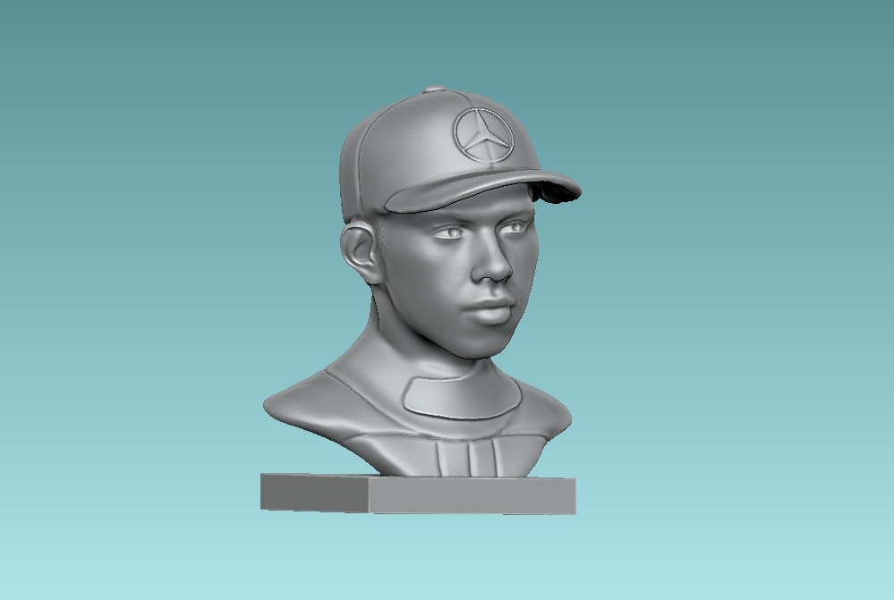 STL file Lewis Hamilton 🚗・3D print design to download・Cults