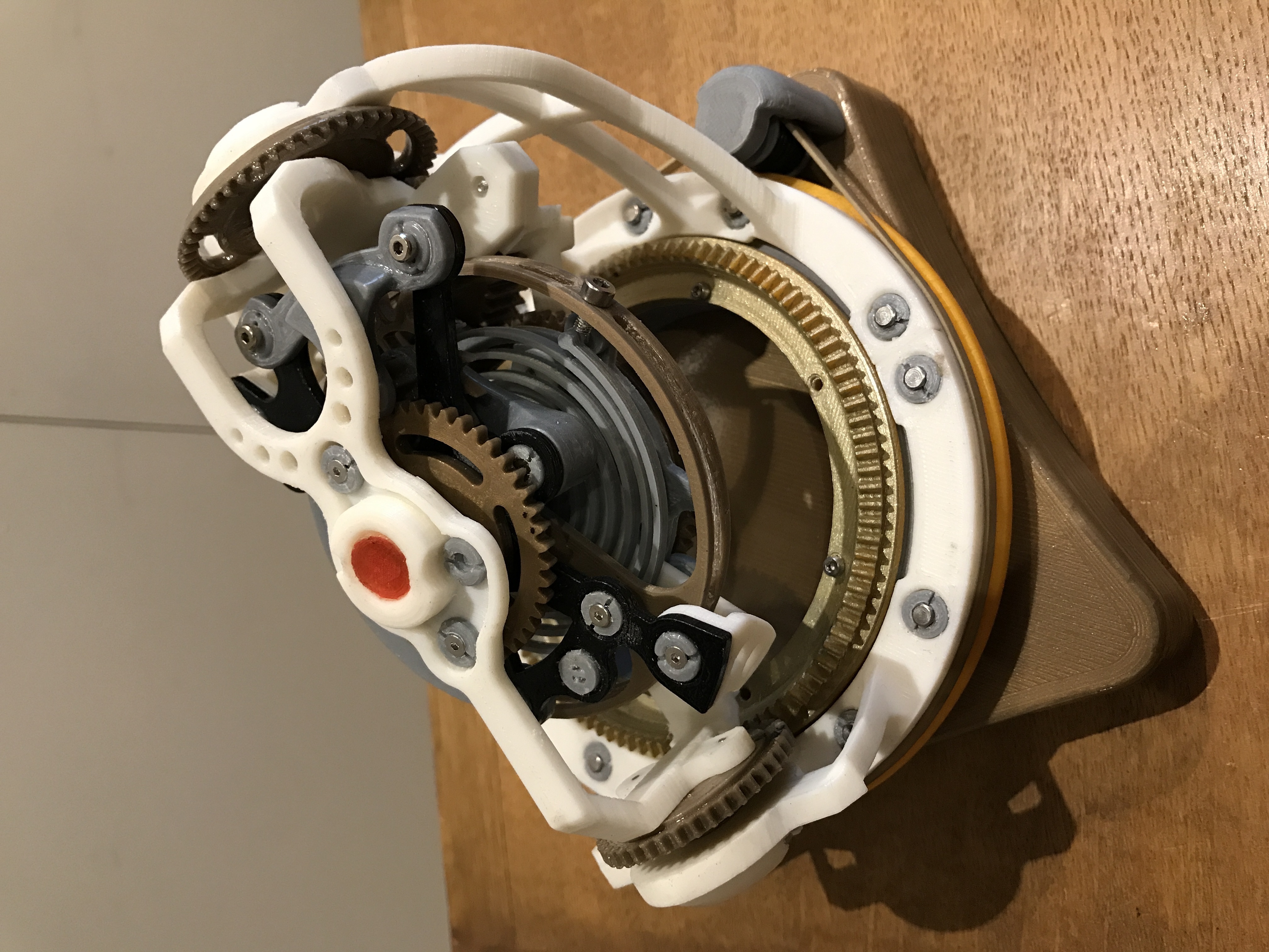 3D printable Triple Axis Tourbillon • made with Geeetech prusa i3 alu・Cults