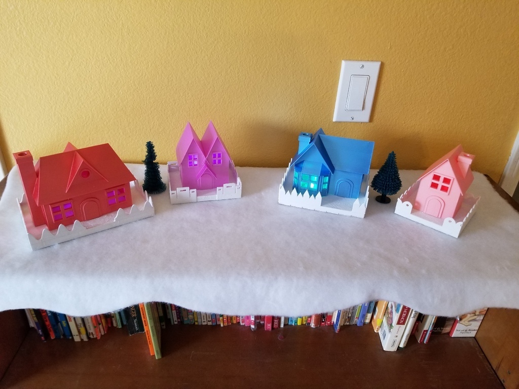 Free 3D file Christmas Putz Houses 🎄・Object to download and to 3D print ...
