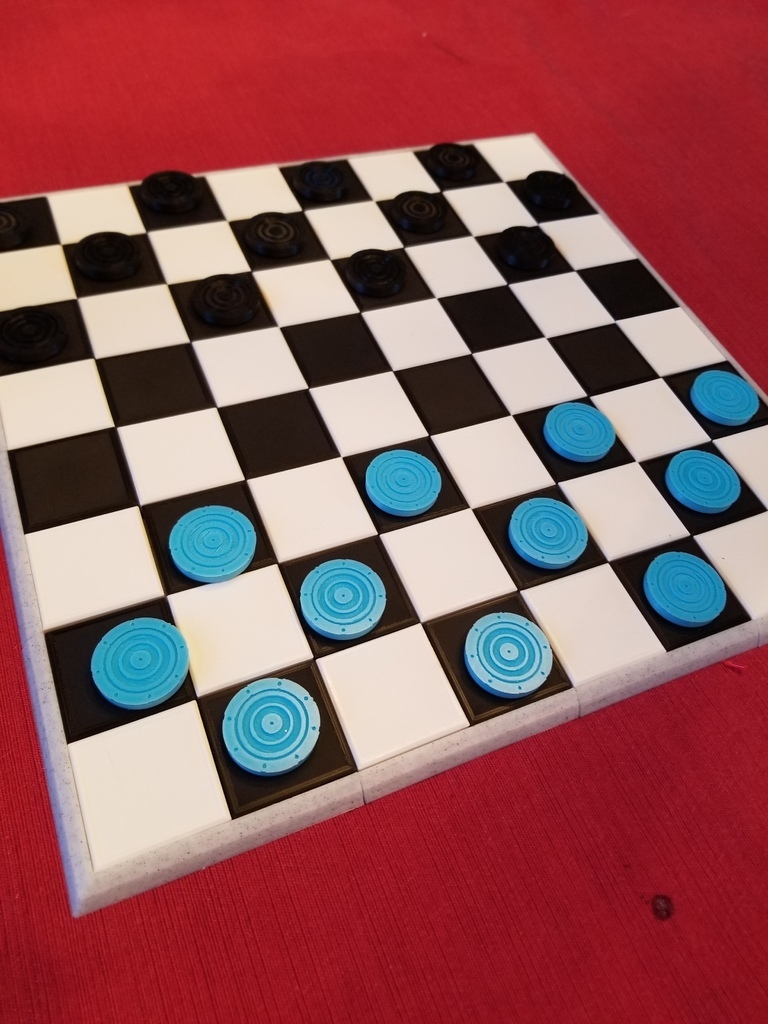 Free 3D file Checkers・3D printer design to download・Cults