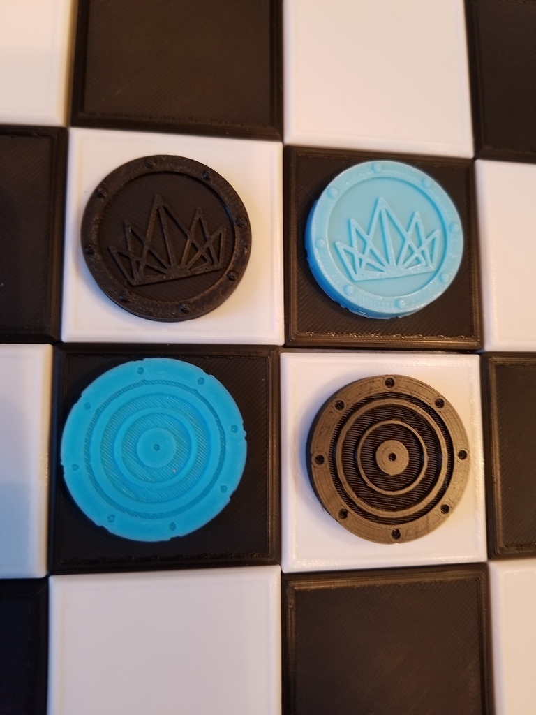 Free 3D file Checkers・3D printer design to download・Cults