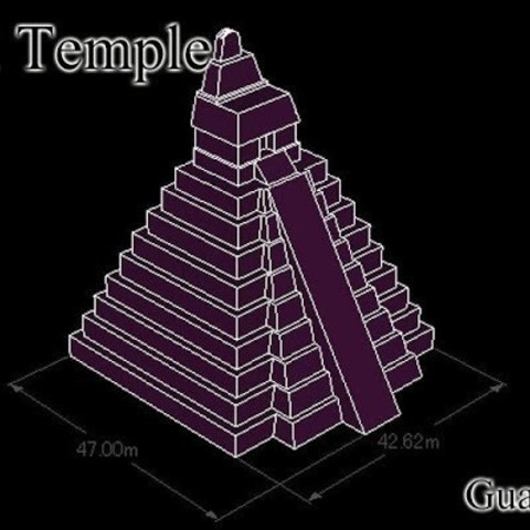 Download free STL file Tikal Temple in Guatemala • 3D print model ・ Cults