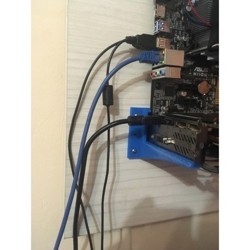 Download 3D printing templates Motherboard, PSU, GPU wall mount ・ Cults