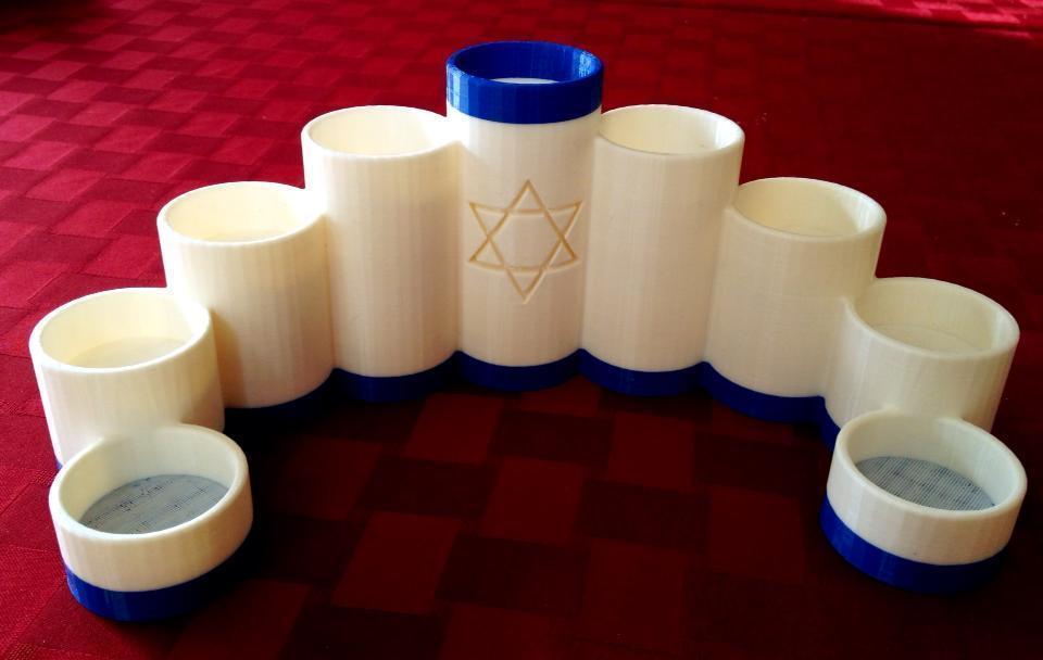 Free STL file Tea Light Menorah・3D printing template to download・Cults
