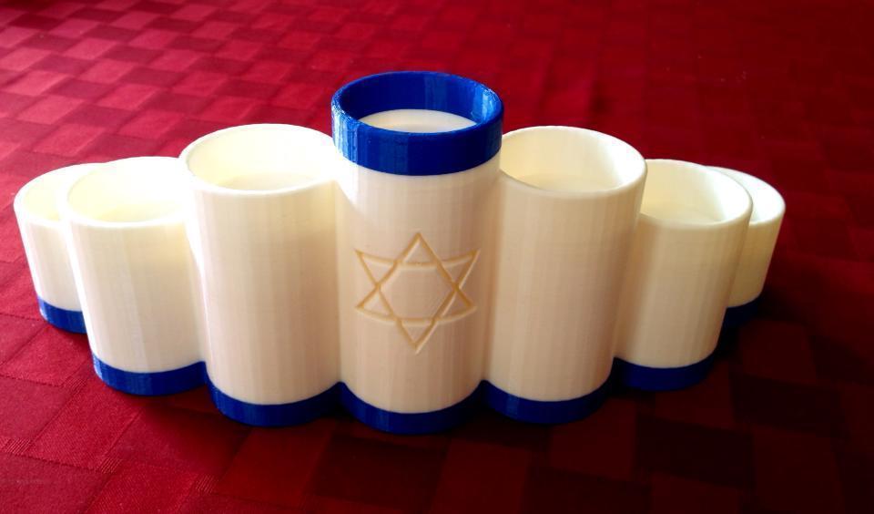 Free STL file Tea Light Menorah・3D printing template to download・Cults