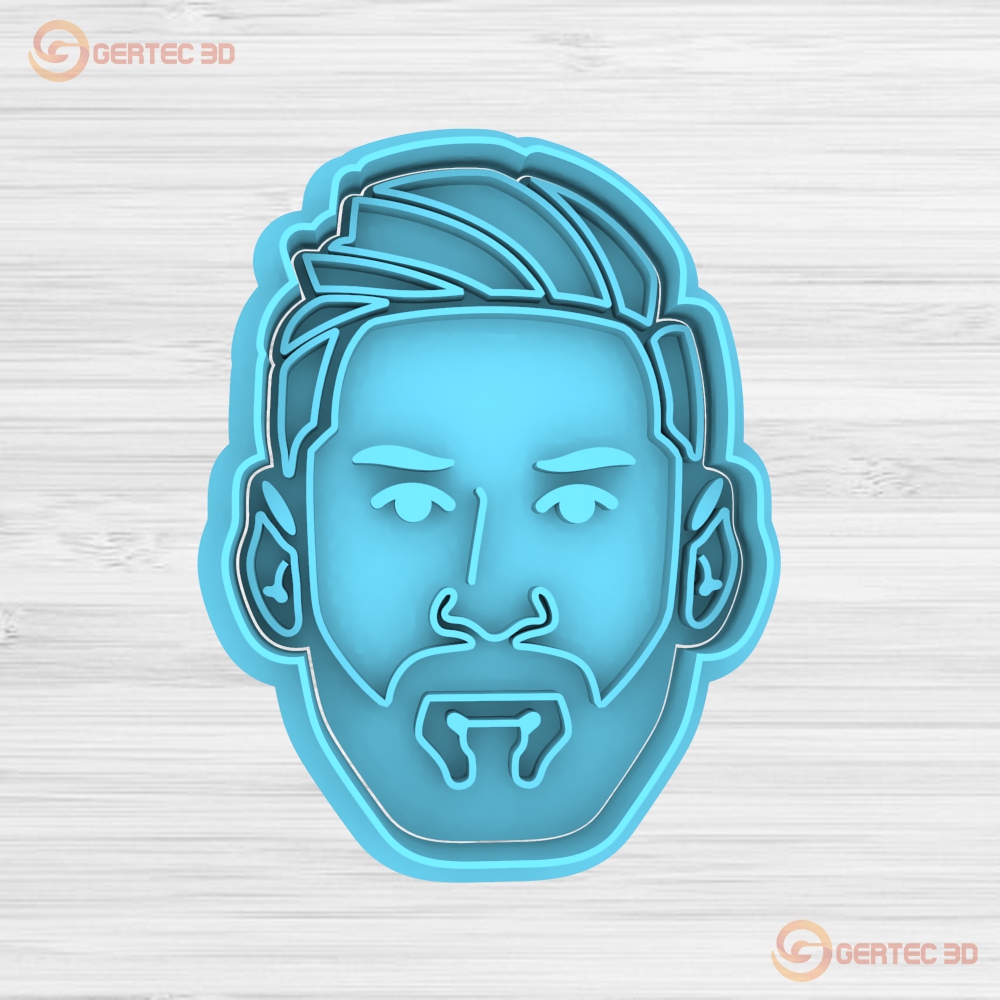 Archivo STL CORTANTE DE MASA MESSI - COOKIE CUTTER・Objeto imprimible en ...