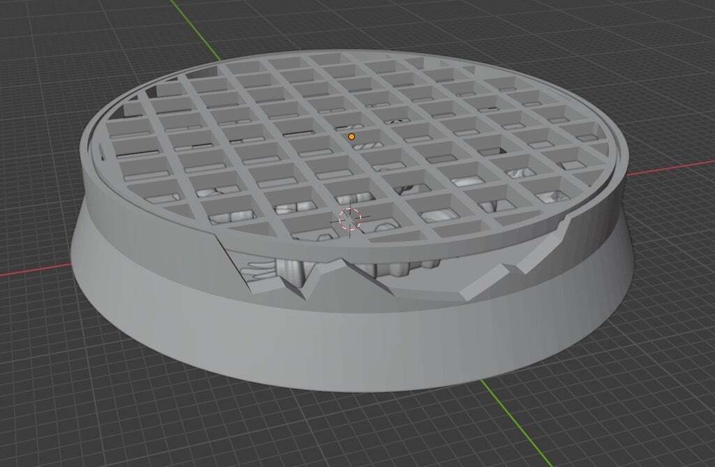 Free STL file 40mm scifi base・3D printable design to download・Cults