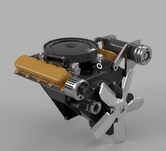 STL file scx10iii engine cover 👽・3D printer model to download・Cults