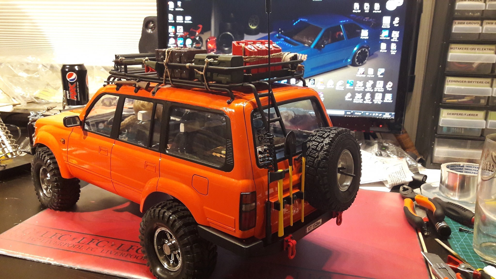 STL file Bumper toyota landcruiser LC80 rear・Model to download and 3D ...