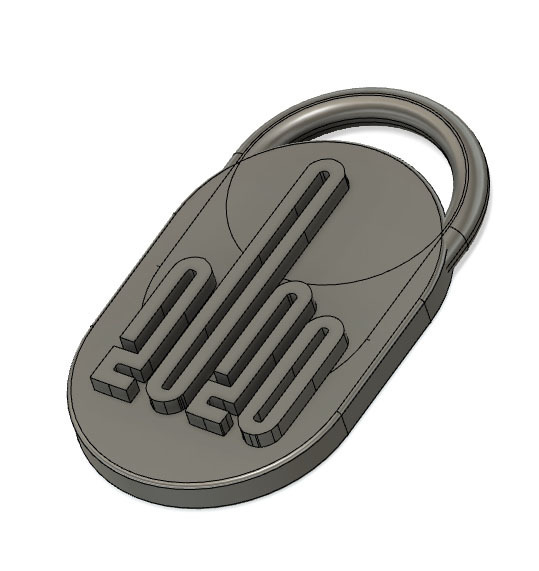 Free STL file Key ring 2020・3D printing idea to download・Cults