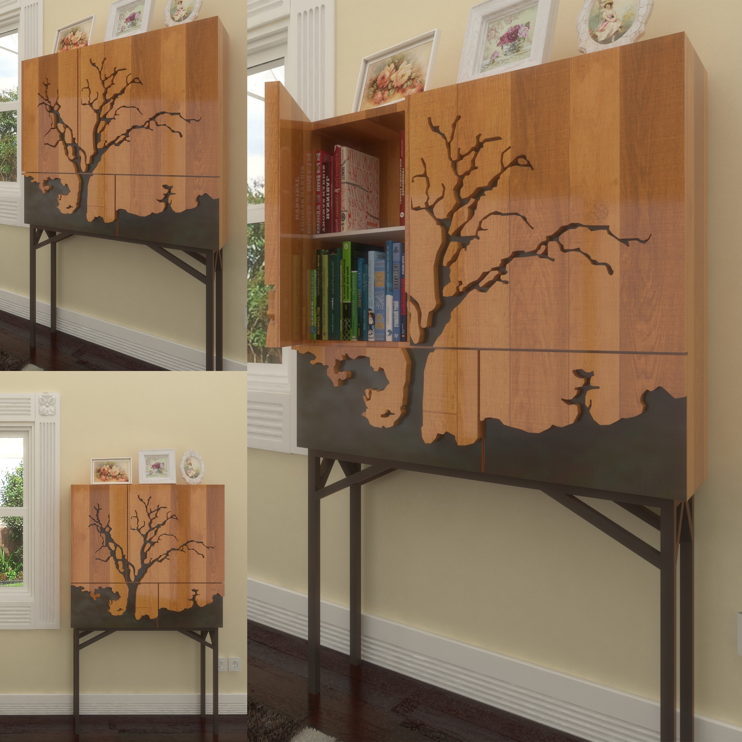 3D file modern tree table25・3D printing template to download・Cults