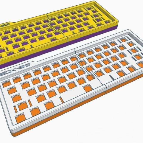 Download free 3D printing templates Mechanical Keyboard - SiCK-60 (60% ...
