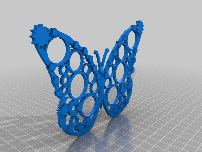 Free 3D file Clockwork Butterfly・3D print design to download・Cults