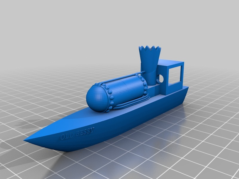 Free 3D file Steam boat (OLD BESSY)・3D printable object to download・Cults