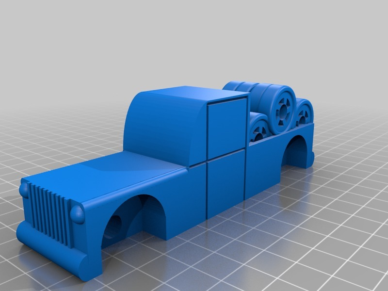 Free 3D file Pickup truck Kit・3D printing model to download・Cults