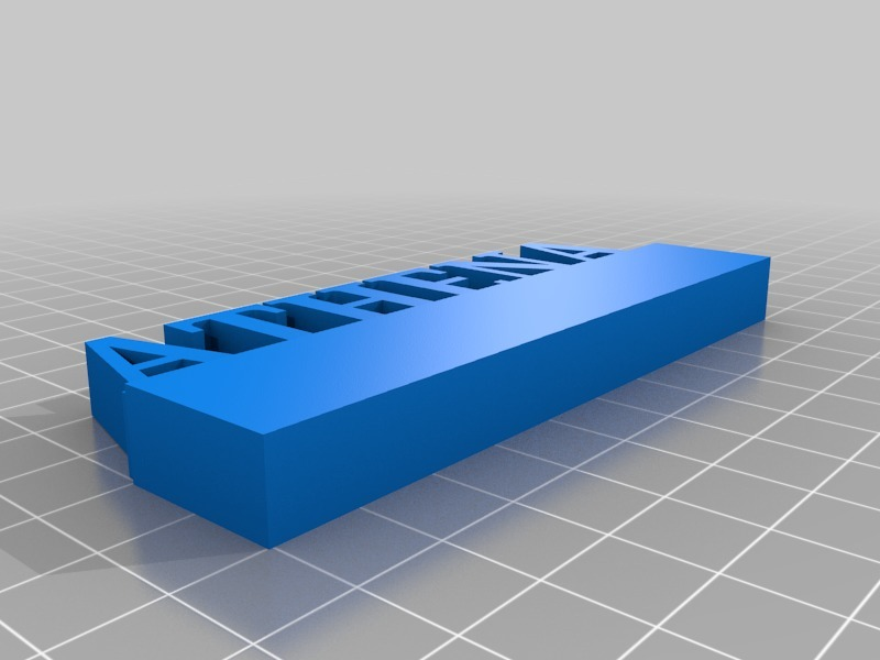 Free 3D file Athena name freestanding・3D printer design to download・Cults