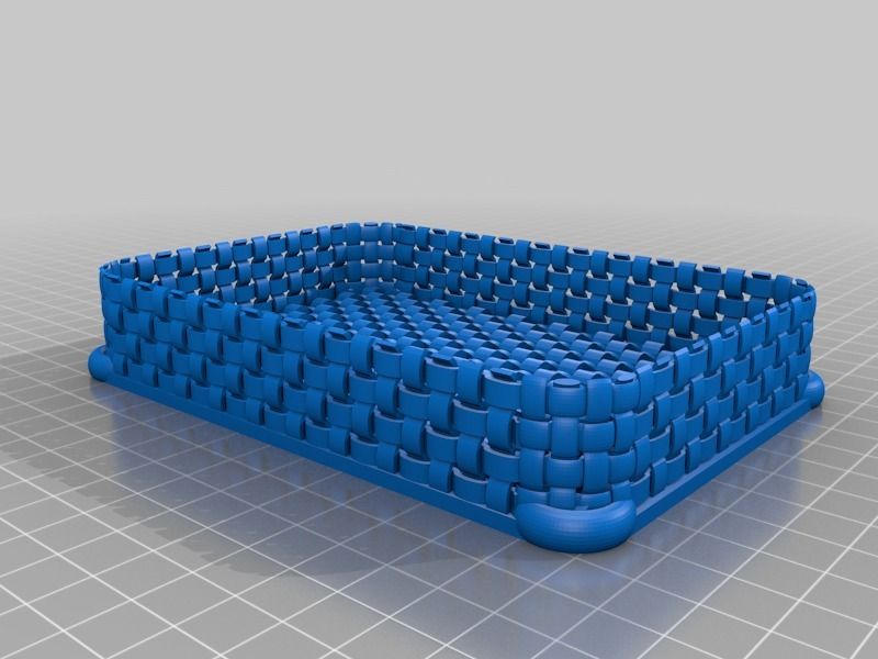 Free 3D file Basket weave tray・3D printable object to download・Cults