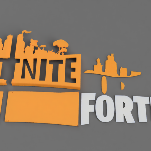 Download free 3D printer model Fortnite Logo (sign) ・ Cults