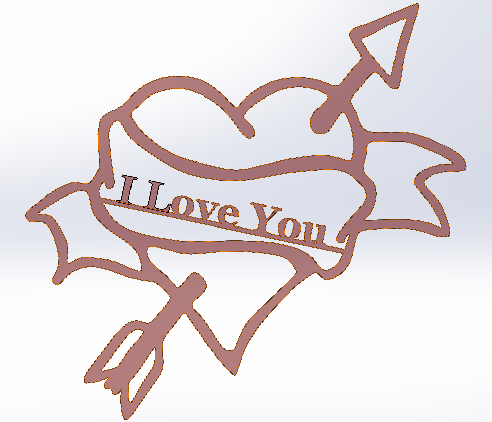 Free STL file I Love You ️‍🔥・3D print model to download・Cults