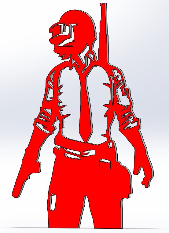 Free STL file PUBG( PlayerUnknown's Battlegrounds)・3D printer design to ...