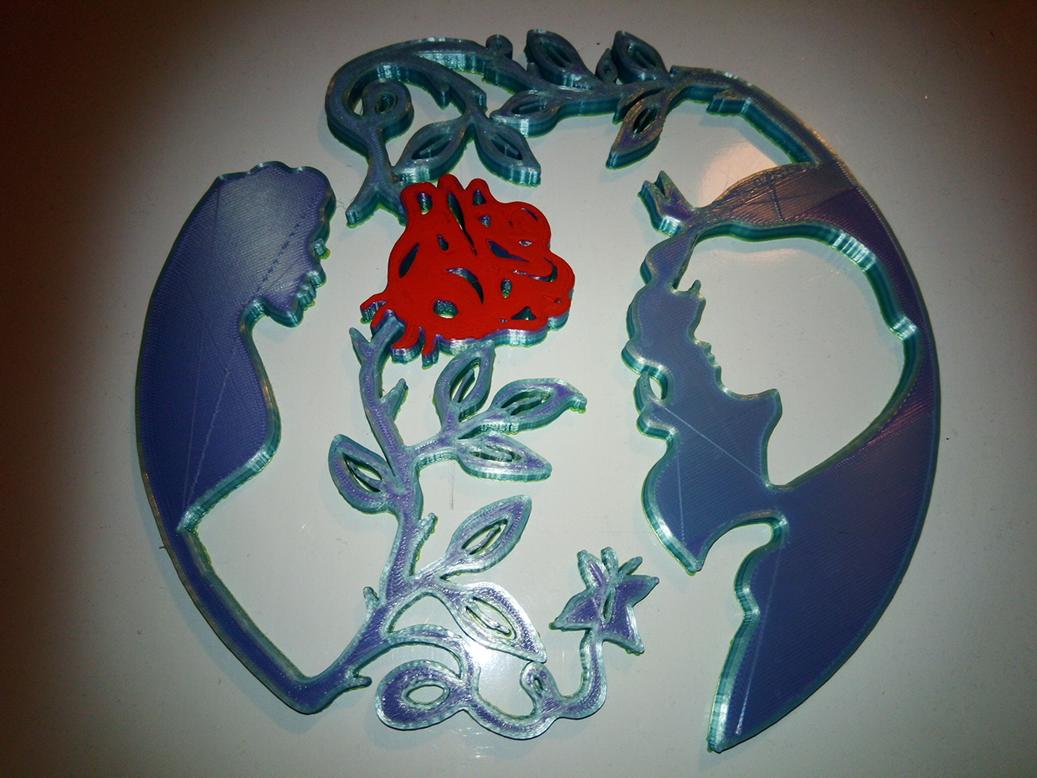 Free STL file Beauty And The Beast・3D printing model to download・Cults