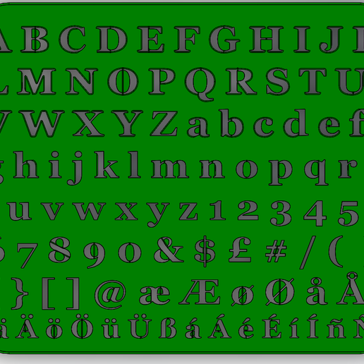 Download free 3D printer model Lettering Template Drawing ・ Cults