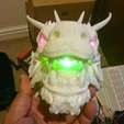 Download free STL Dragon Head - With Glowing eyes and mouth ・ Cults