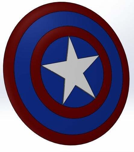 Free STL file Marvel - Captain America's shield・3D printing idea to ...