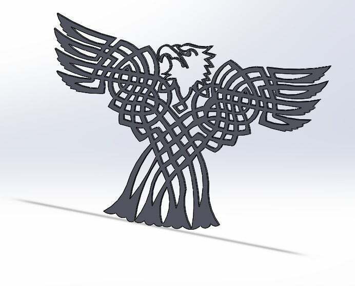 Download free STL file Celtic Bald eagle • 3D printer model ・ Cults
