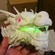 Download free STL Dragon Head - With Glowing eyes and mouth ・ Cults