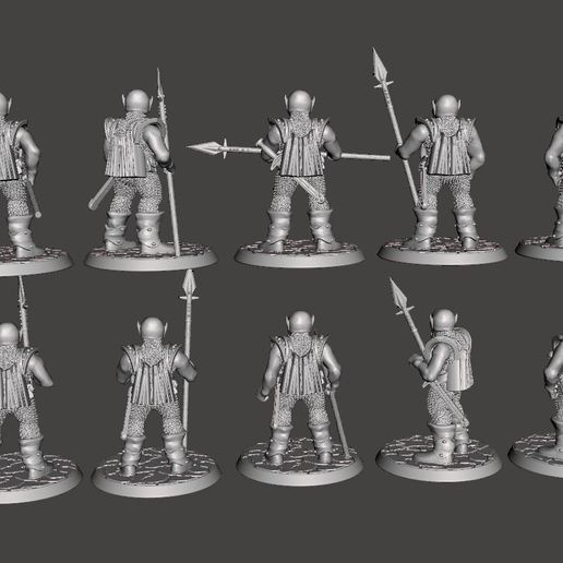 Download free STL file 28mm Miniature Black Town / City Guard - Orc ...