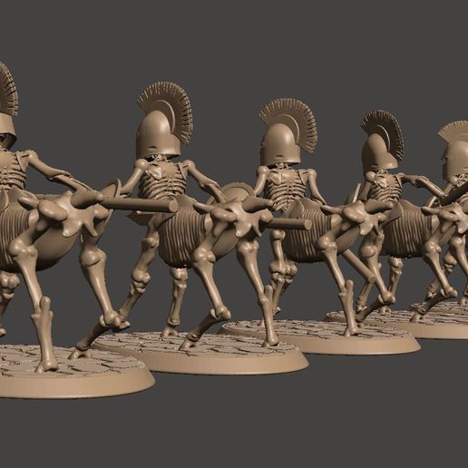 Download free 3D printer templates 28mm - Undead Skeleton Centaur ...
