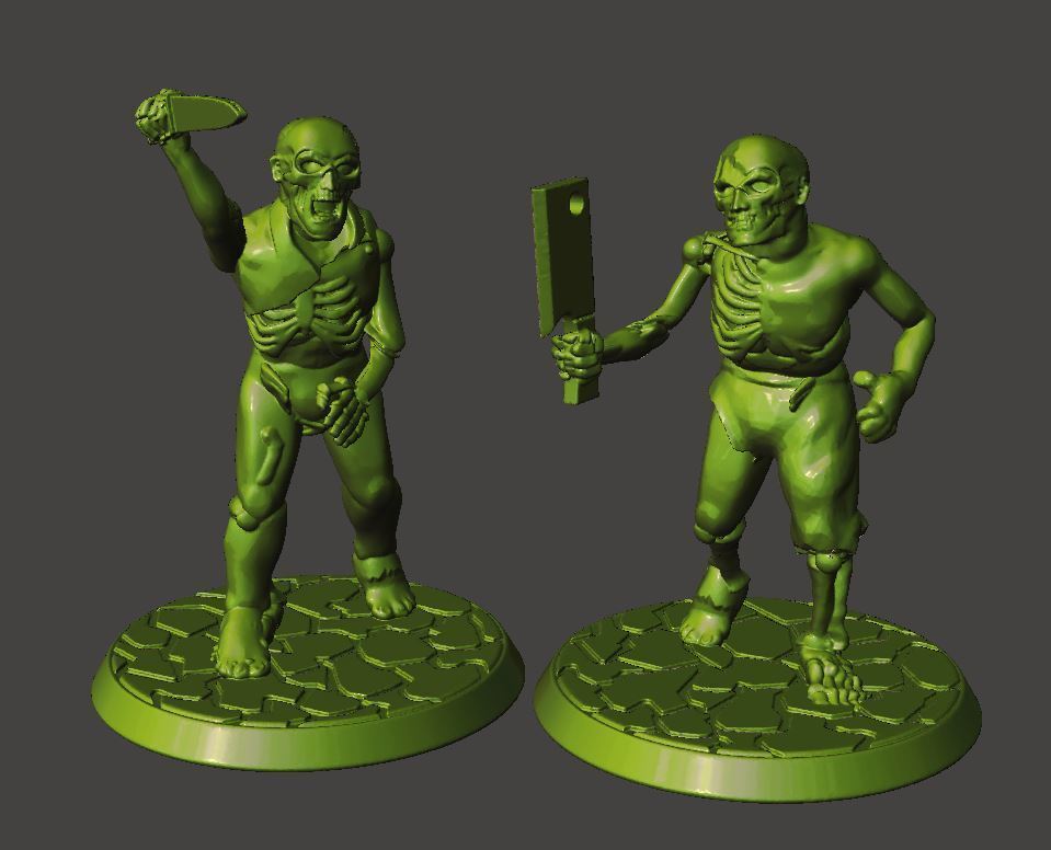Free STL file 28mm Undead Armed Zombies 🦴・3D printer model to download ...