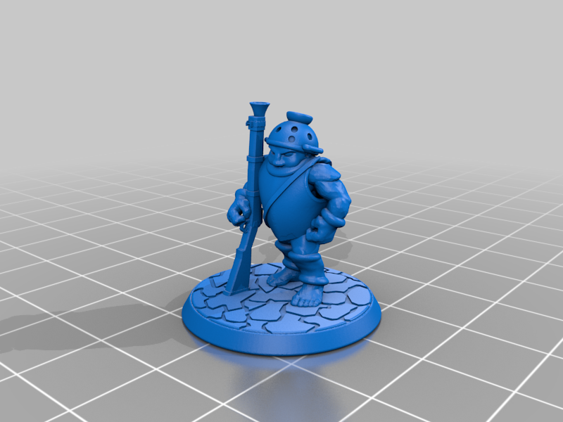 Free STL file 28mm Halflings with Musket Miniatures・Template to ...