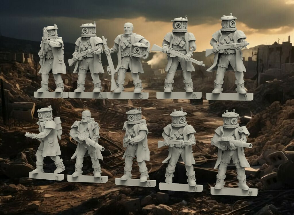 Archivo 3D gratis Guardia auxiliar cibernético agotado - Retro Weird ...